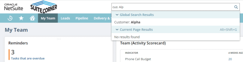 NetSuite Global Search: Guide & Tips | SuiteCorner